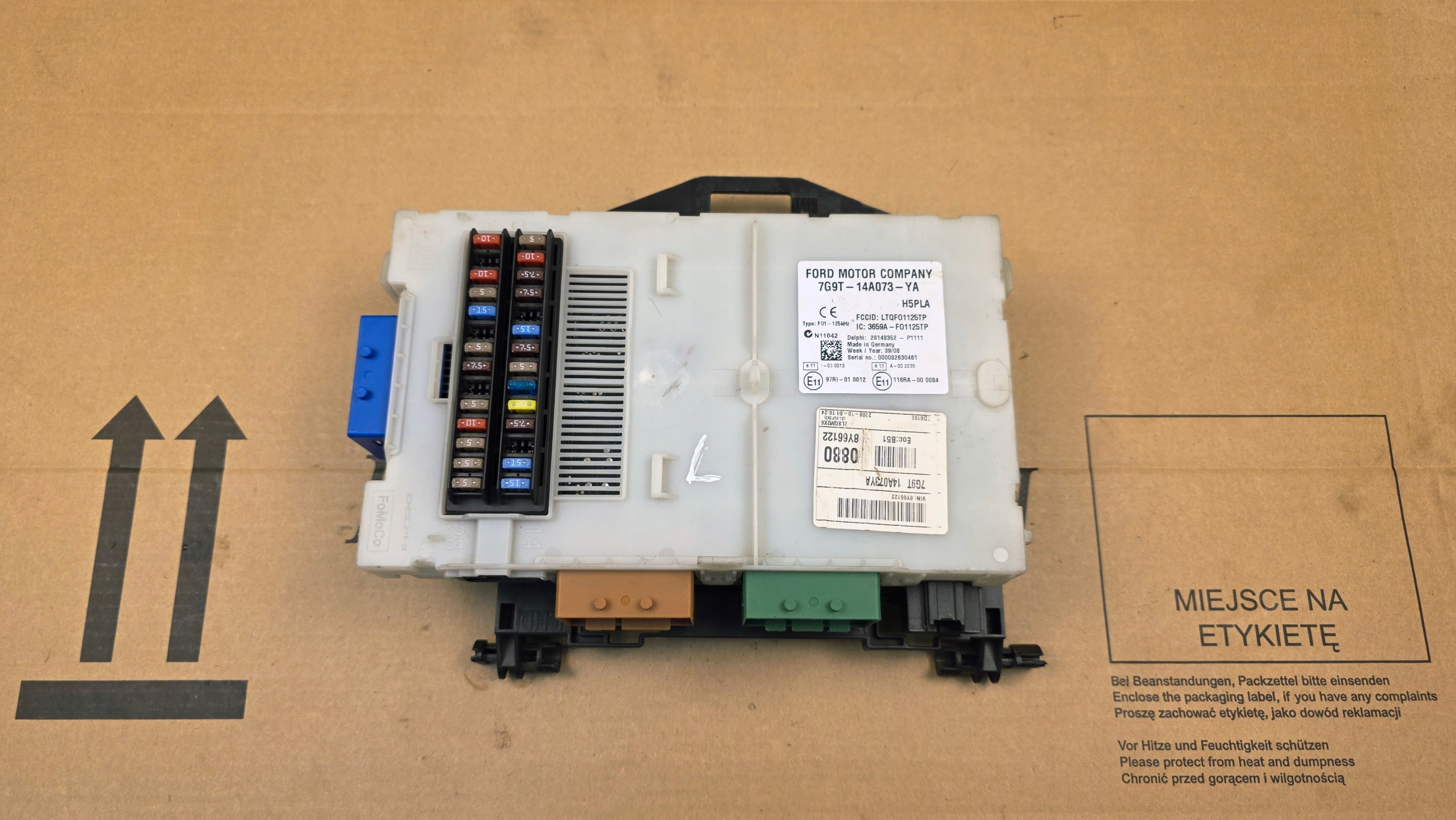 FORD MONDEO MK4 S-MAX MK1 GALAXY MK3 MODUŁ BCM BSI 2008 ROK 7G9T-14A073 ...