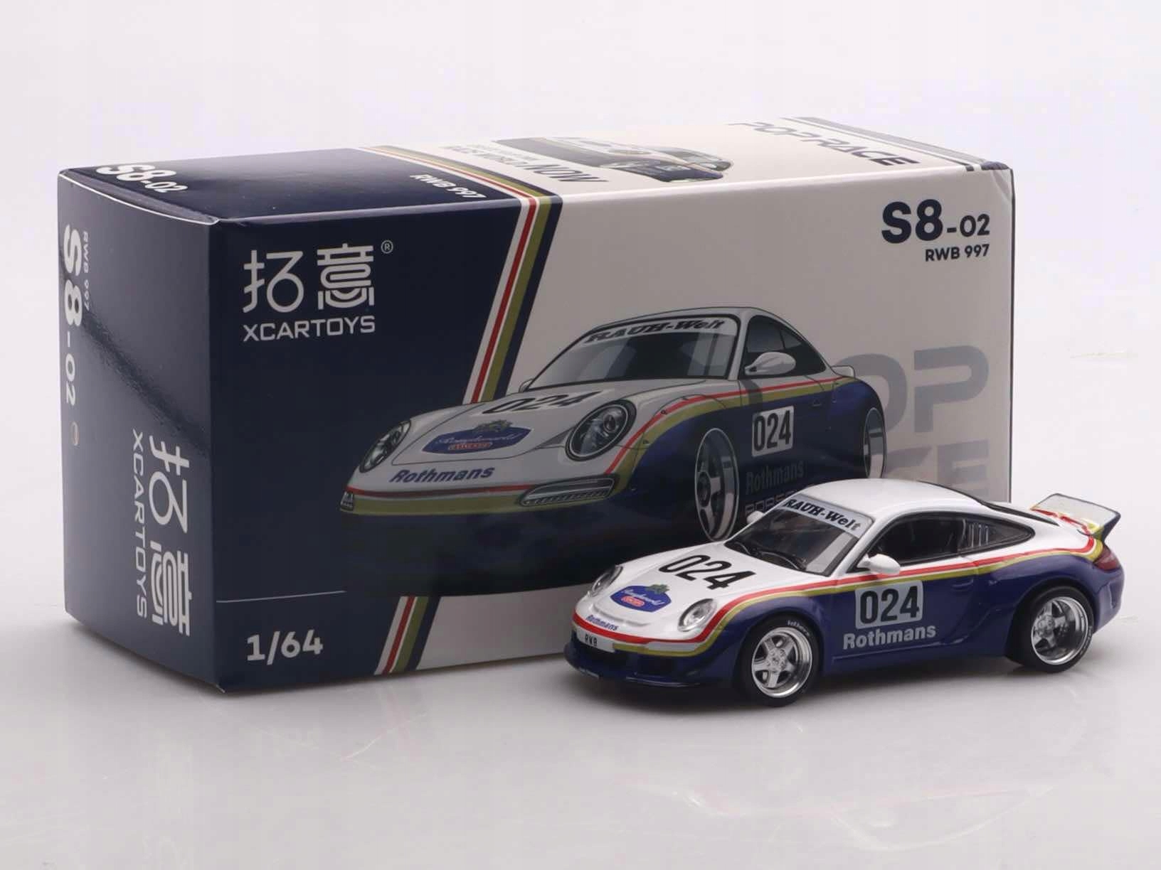 Pop Race Porsche RWB 997 911 Carrera - Rothmans 1:64 • Cena, Opinie ...