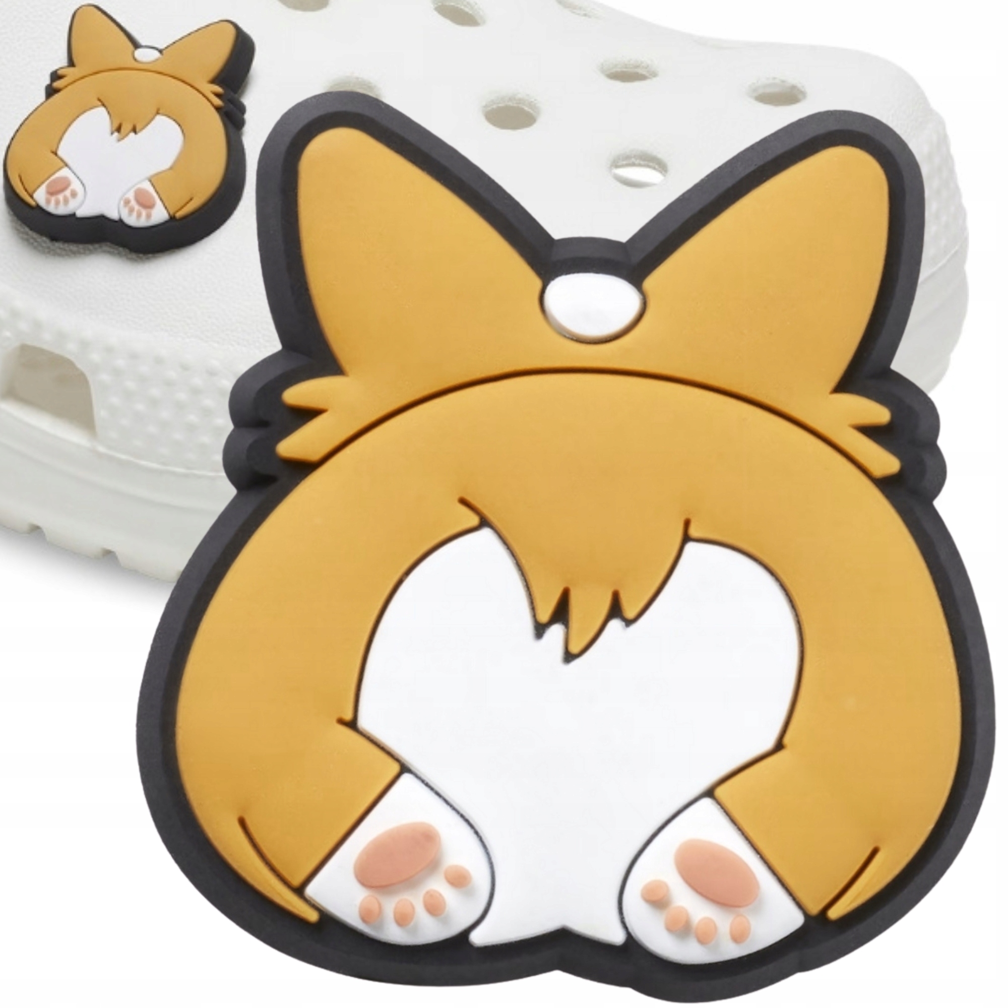 CROCS JIBBITZ PŘÍVĚSEK PŘIPÍNÁČEK CORGI BUTT - Allegro