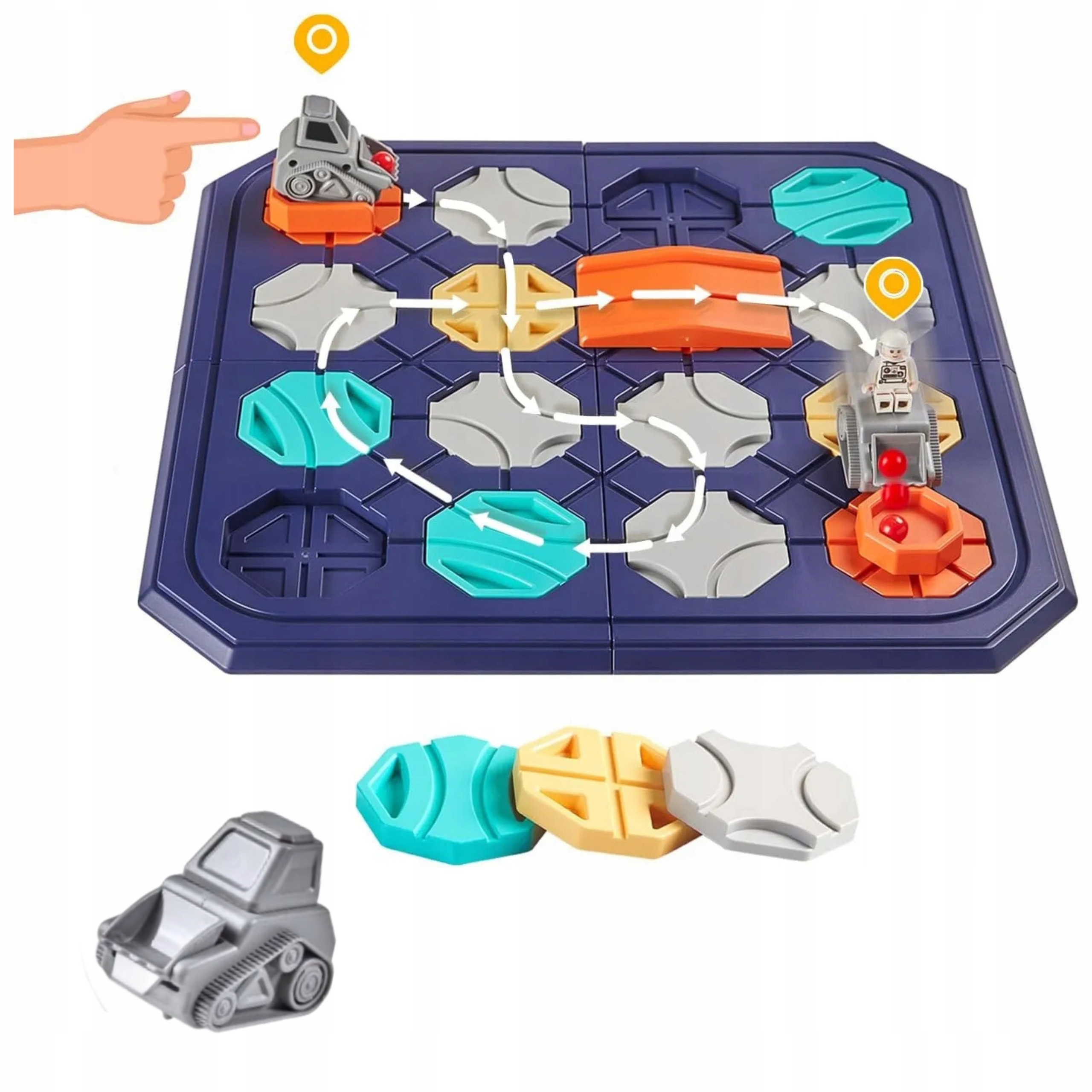 Planszowa Ukladanka Logiczna Tor Wyscigowy Gra Labirynt 32-Czesciowa ...