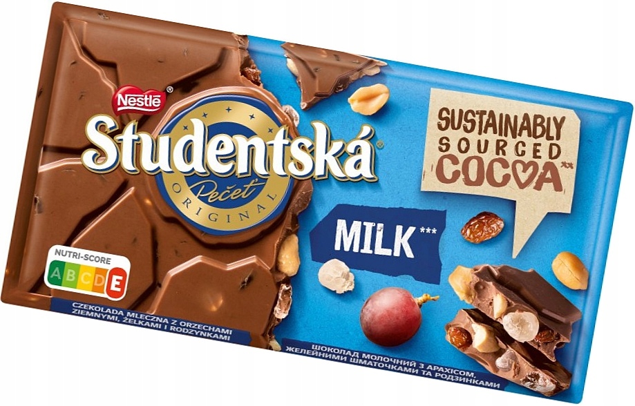 Nestle STUDENTSKA MILK czekolada mleczna 170g (8593893779983) • Cena ...