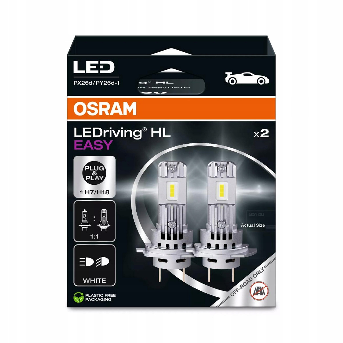 Osram LED H7/H18 LEDriving HL Easy 6500k - 2szt CZYTAJ OPIS ...