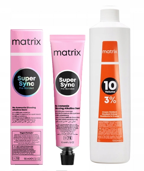 MATRIX COLOR SYNC FARBA 90ml + AKTYWATOR 3% 90ml (3474636875900) • Cena ...