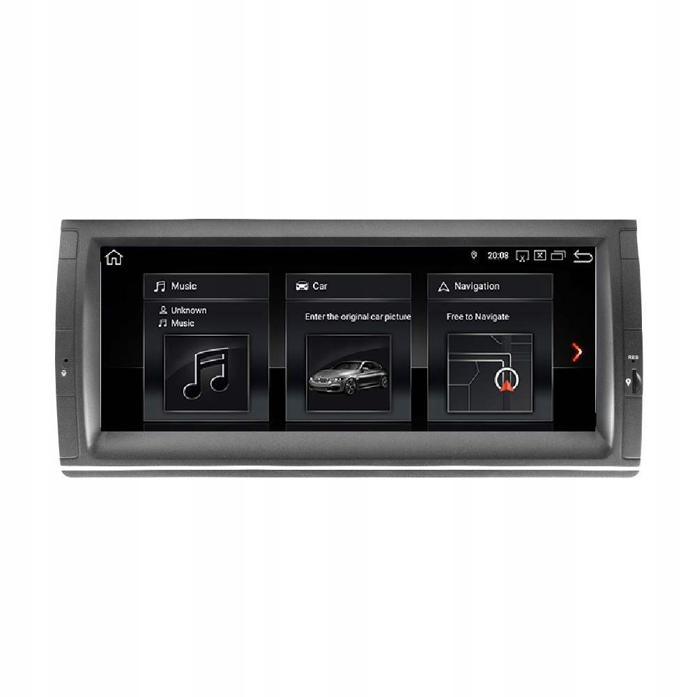 CarPlay BMW X5 E53 Radio FM RDS DAB+ Opcja Android GPS Nawi WiFi 4G USB ...