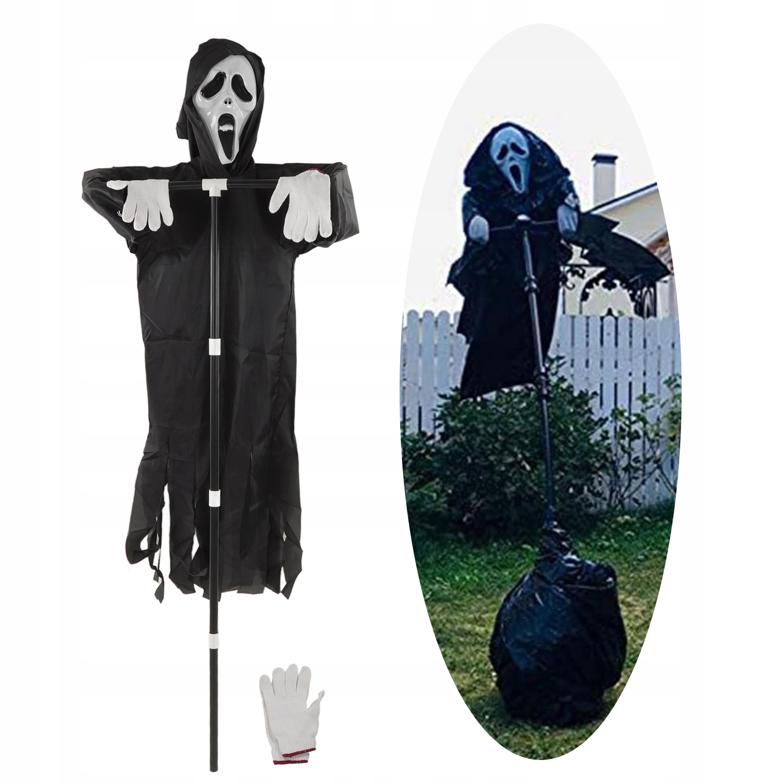 KRZYCZĄCY STRACH NA WRÓBLE PTAKI ODSTRASZACZ PTA (3115220085811) • Cena ...