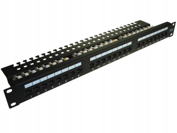 Patch panel 24-port UTP6 1U 19" złącza krone LSA (5902216702226) • Cena ...