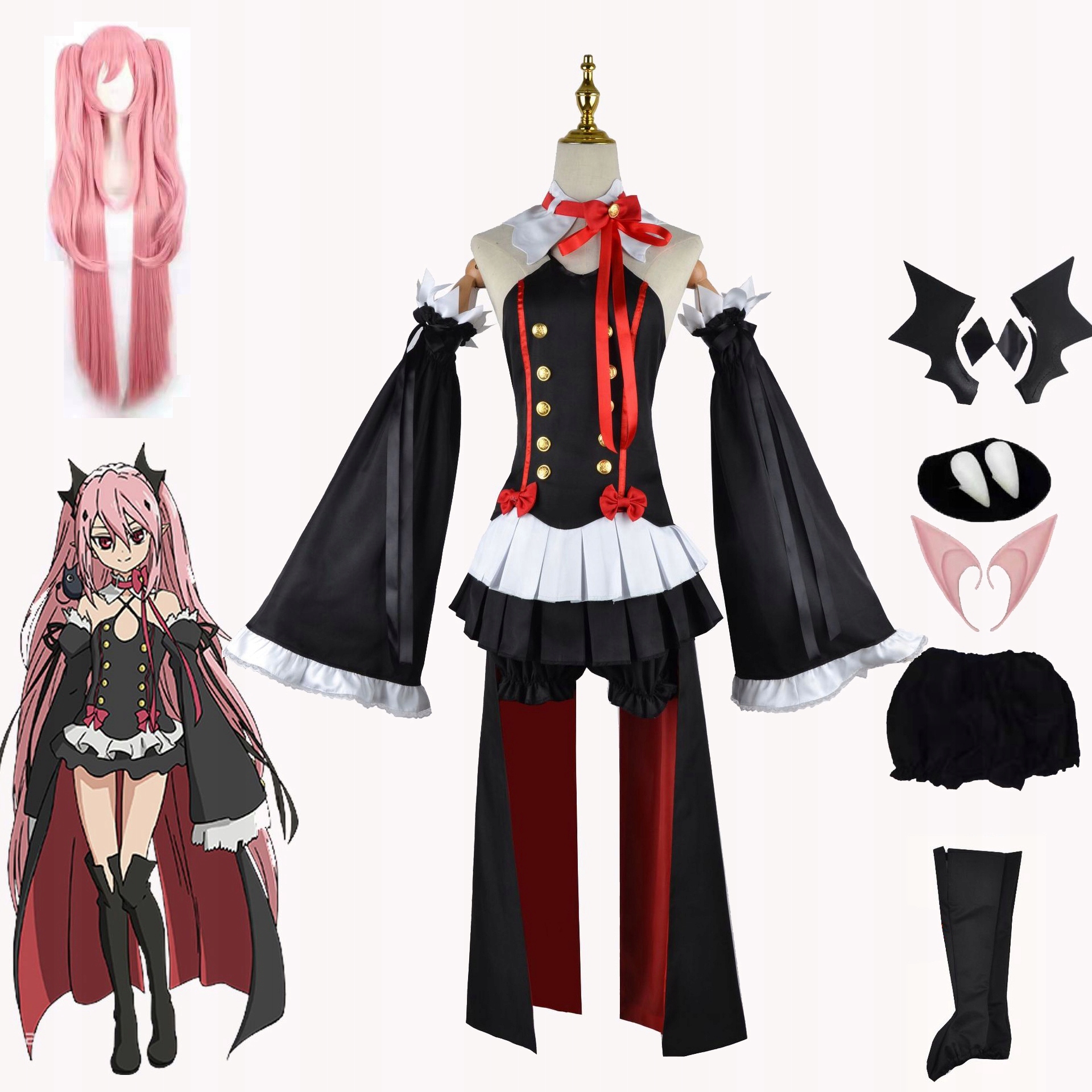Cosplay Seraph Of The End Krul Tepes jelmez + paróka za 13345.00HUF-ért ...
