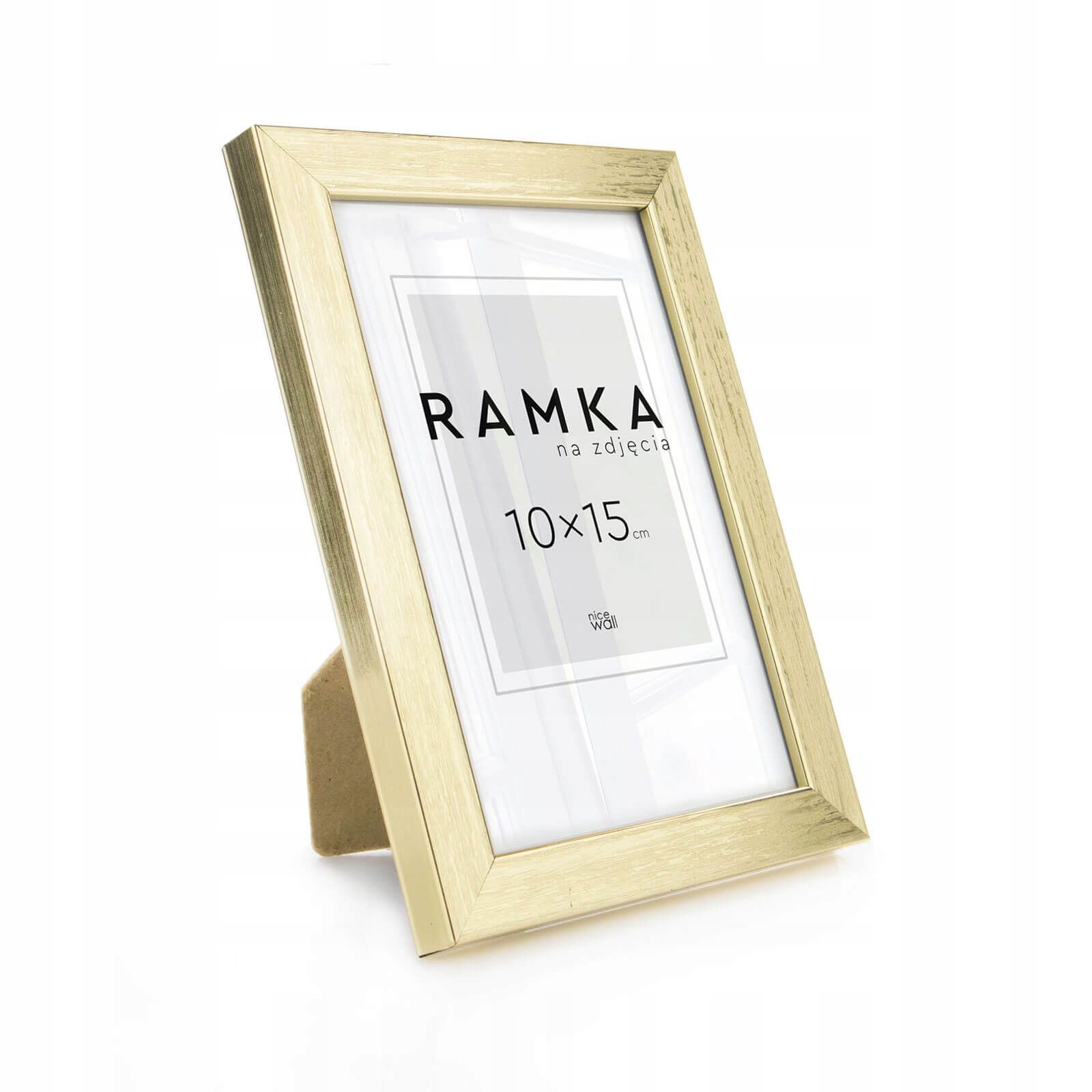 Ramka na zdjęcia 10x15 cm Ramki z podpórką Złota Prezent na walentynki ...