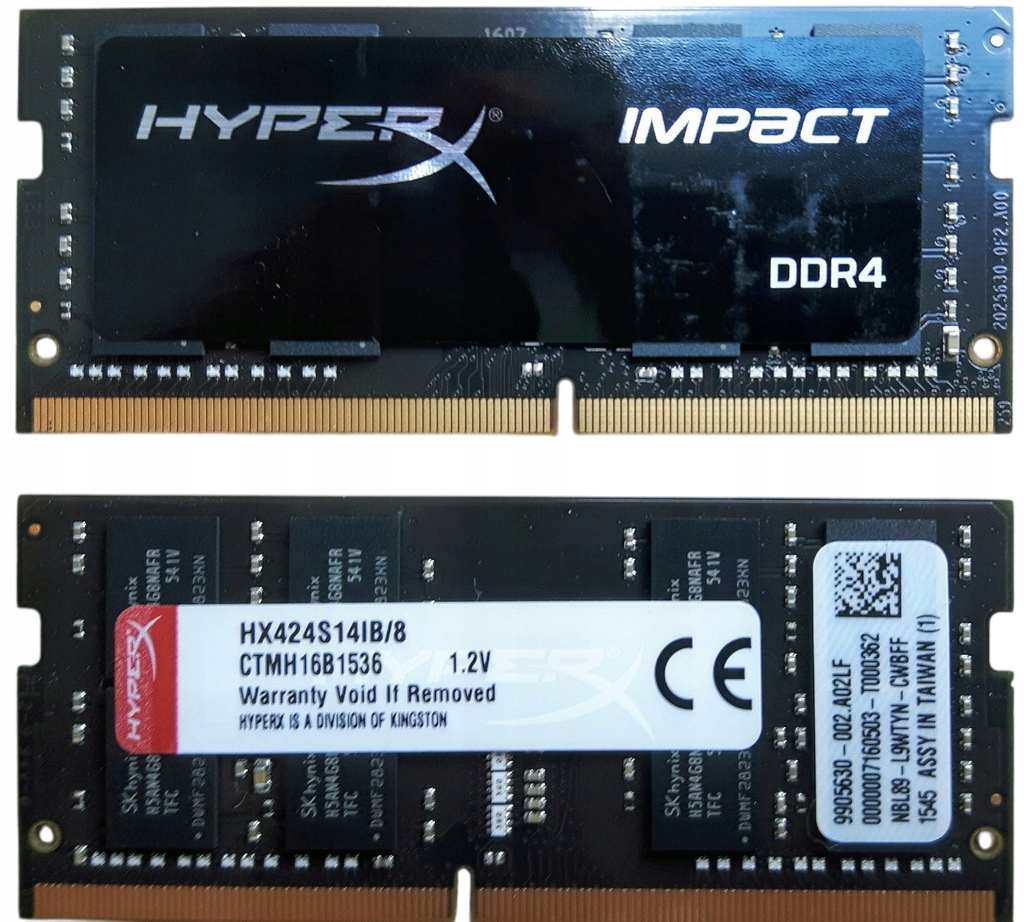 PAMIĘĆ RAM KINGSTON HYPERX 8GB DDR4 2400MHZ SODIMM w Sosnowiec - Sklep, Opinie, Cena w Allegro.pl