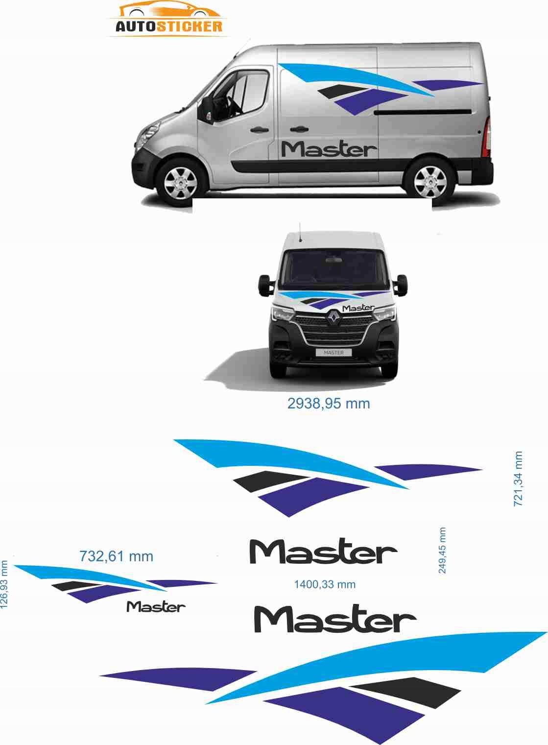 naklejka naklejki bus renault master za 190.00PLN z Radomska - Allegro ...