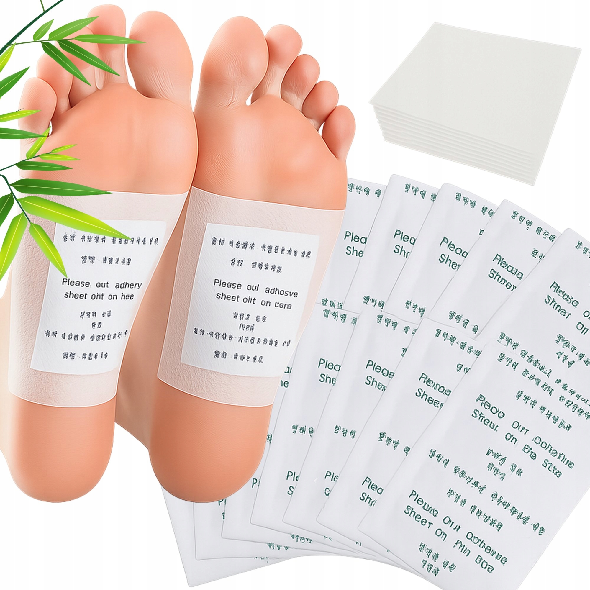 10x PLASTER PLASTRY OCZYSZCZAJĄCE Z TOKSYN NA STOPY TOKSYNY DETOX ...