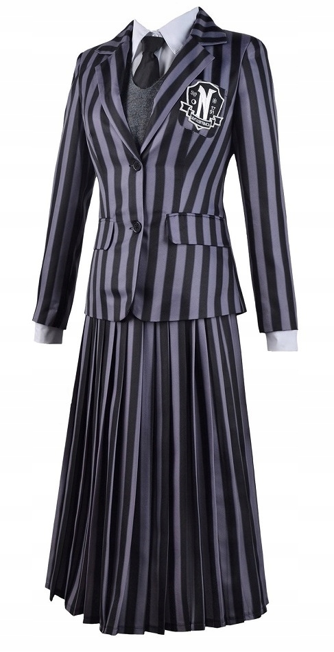 KOSTÝM UNIFORMA WEDNESDAY ADDAMS 164/170 M - Allegro