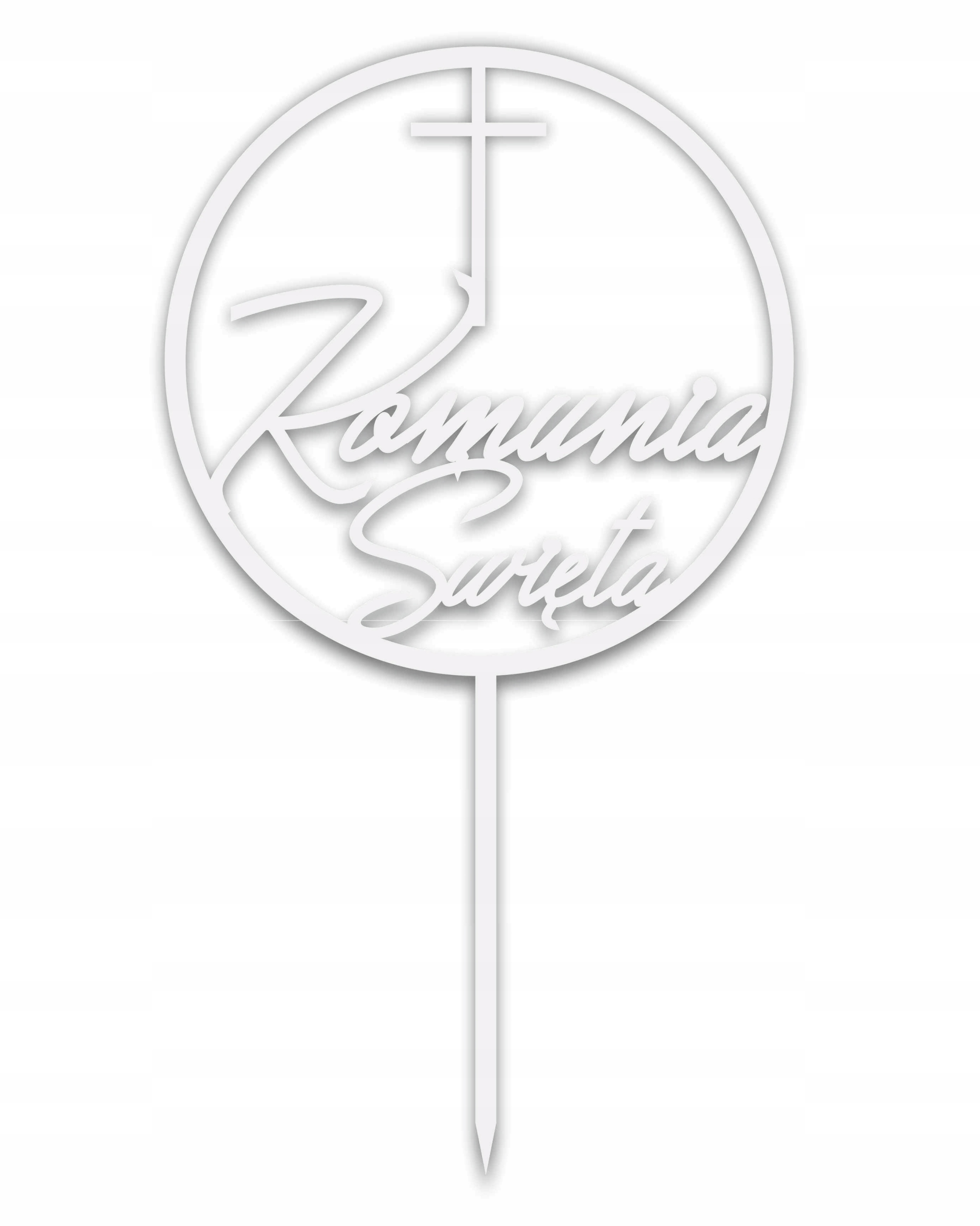 Topper Pierwsza Komunia Święta- biały TKB-22 (5905359355564) • Cena ...