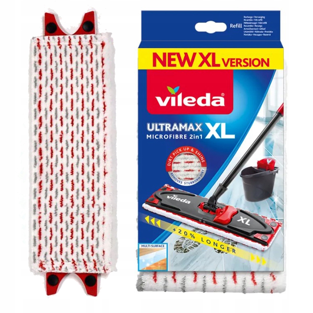 Wkład do mopa płaski Vileda Ultramax XL 42 cm (4023103212060) • Cena ...