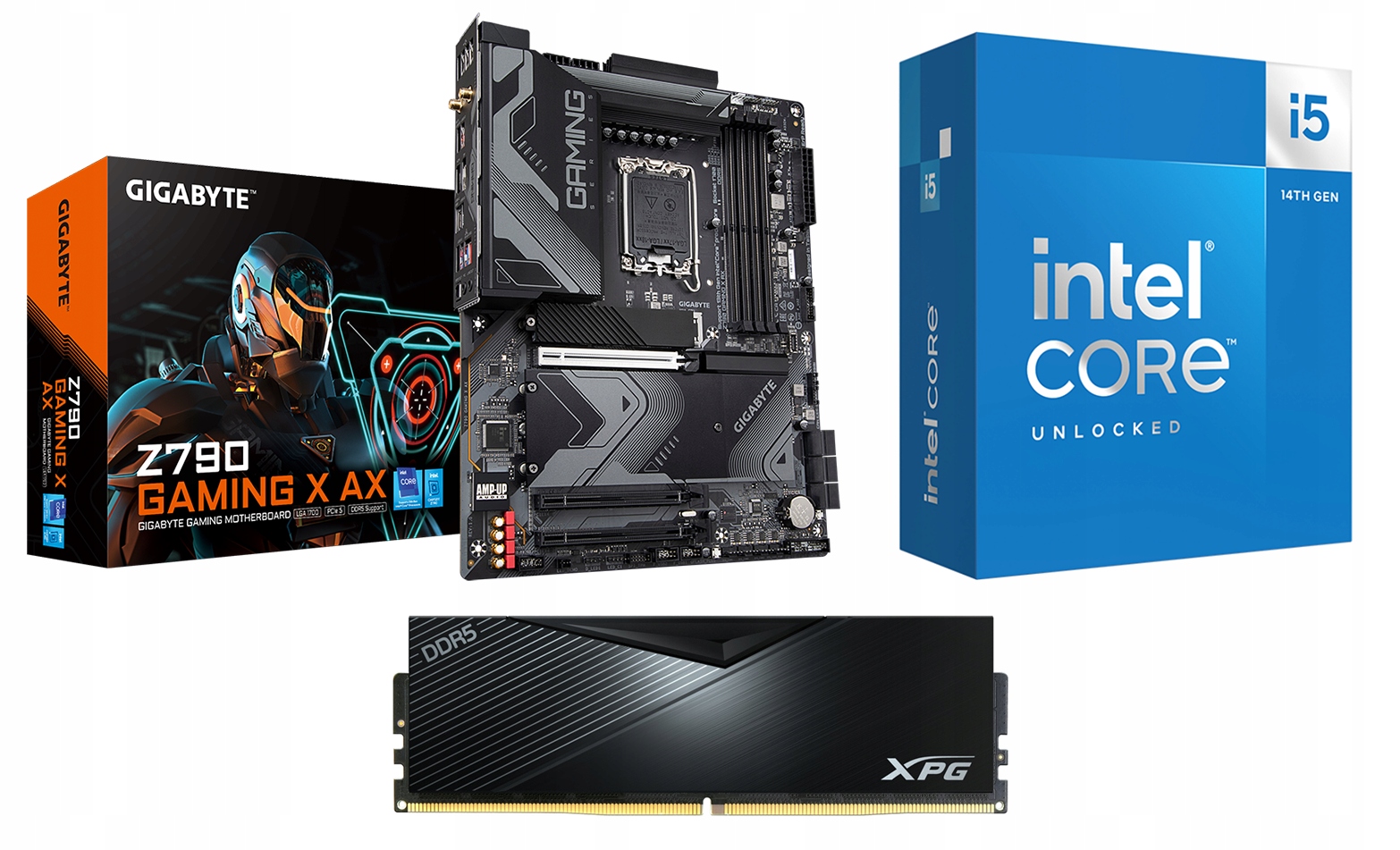 Zestaw Intel i5-14600K + Z790 GAMING X AX + 64GB 6000 DDR5 - Sklep ...