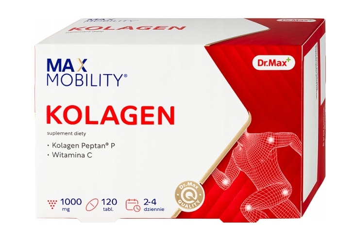 Dr.Max Kolagen Max Mobility 1000mg 120 tabl. • Cena, Opinie - Allegro