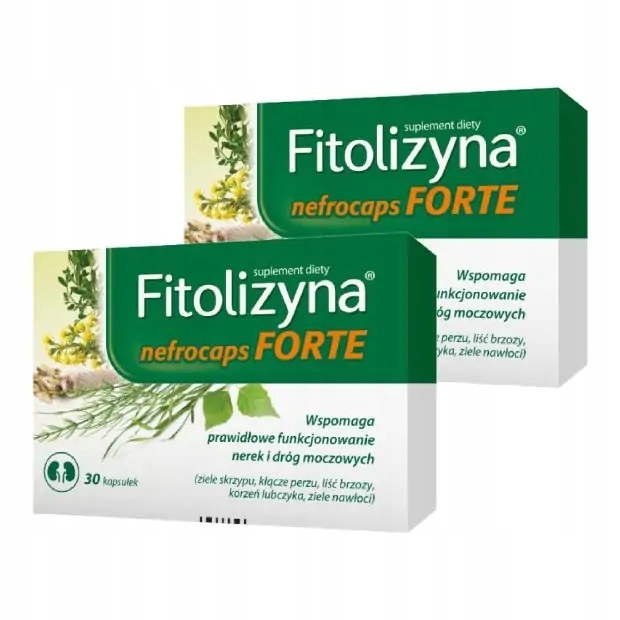 2x FITOLIZYNA NEFROCAPS FORTE KAPSUŁKI 30 SZTUK (5902614121025) • Cena ...