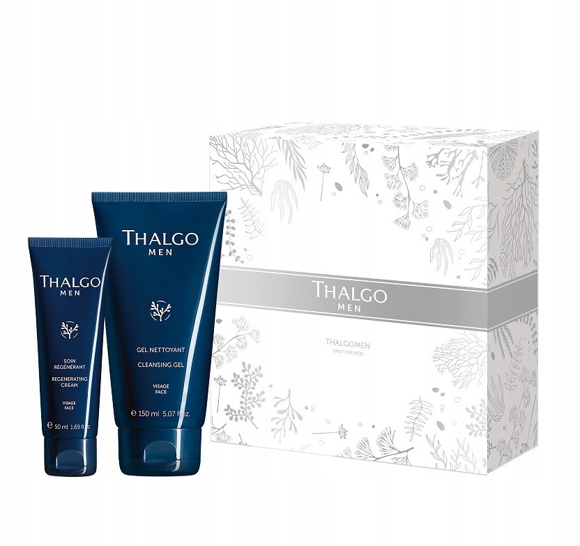 Thalgo Men zestaw: Regenerating Cream 50 ml + Cleansing Gel 150 ml ...