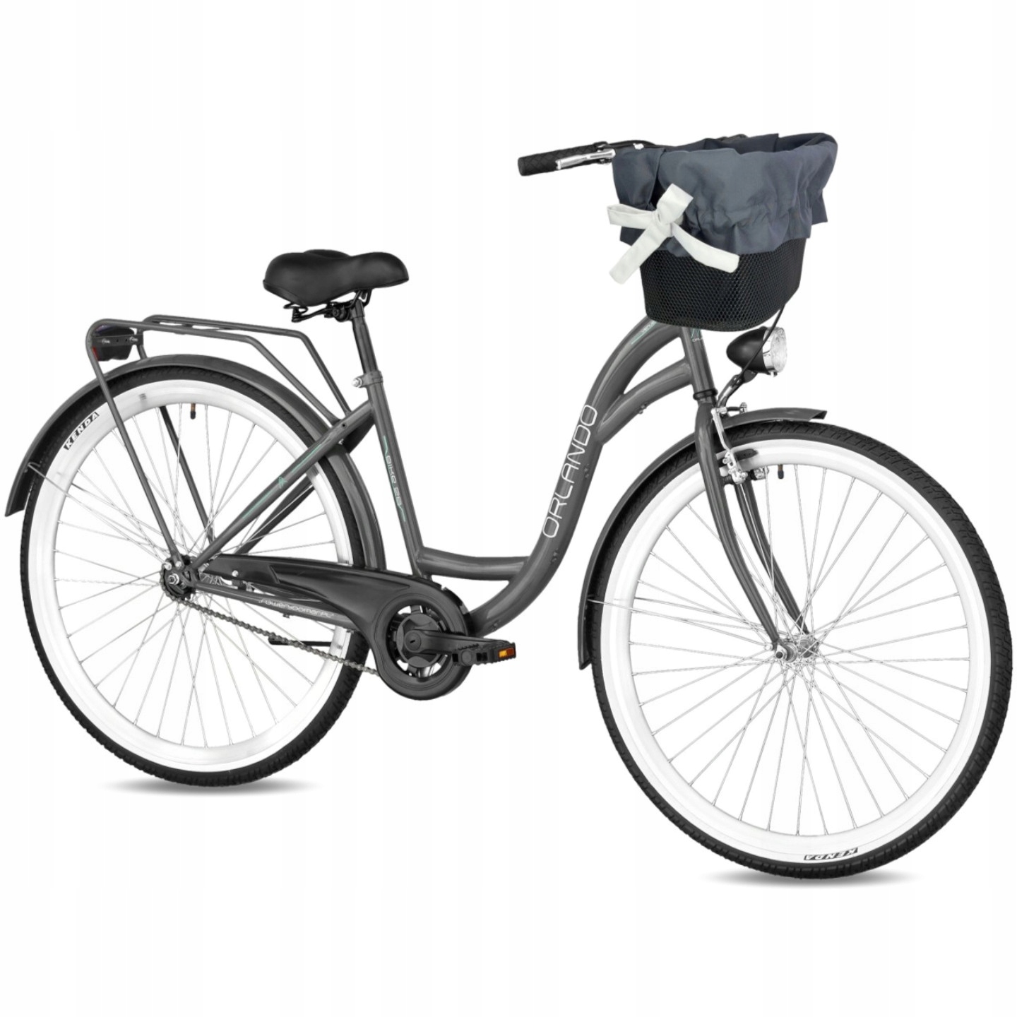 DAMSKI ROWER MIEJSKI 28 CALI LEKKA DAMKA RETRO ORLANDO + GRATIS KOSZ ...