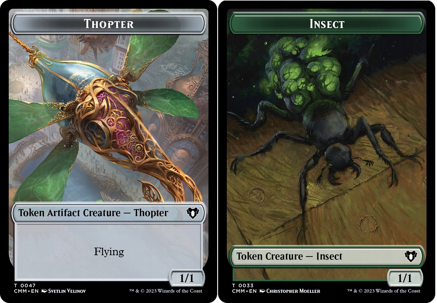 MTG Insect 1/1 // Thopter 1/1 (TCMM) - ŽETON - podmínka NM za 7.00CZK ...