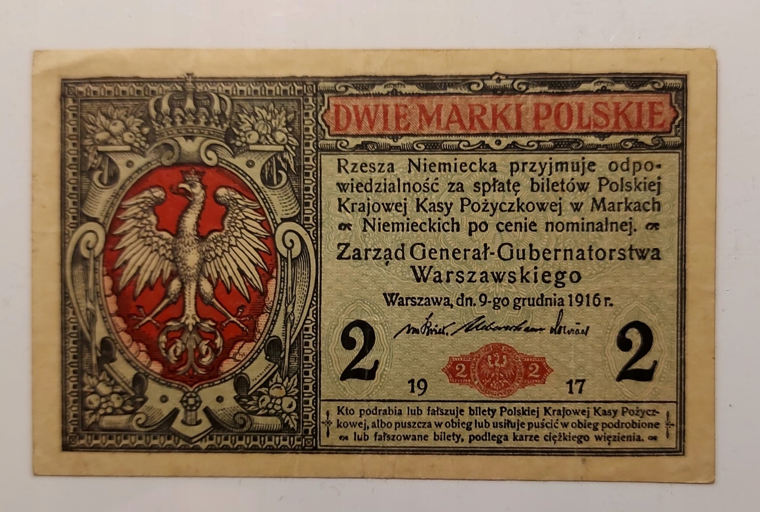 2 MARKI POLSKIE 1916 • Cena, Opinie • Polska 17305489025 • Allegro