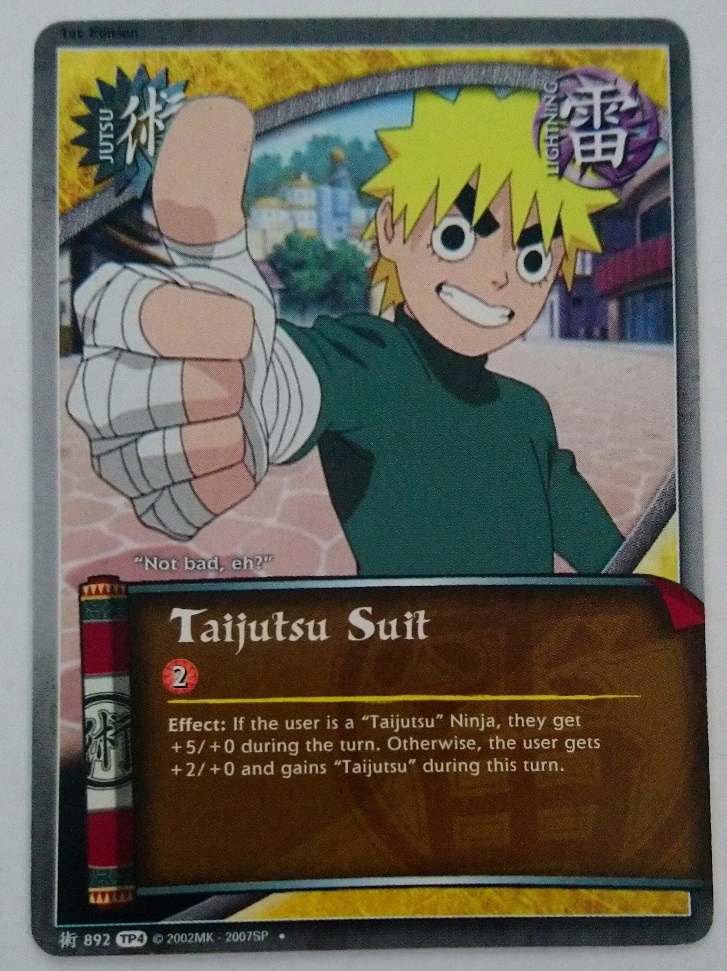 Karta Naruto CCG Jutsu Taijutsu Suit - J-892 - Stan: Używany 4.00PLN ...