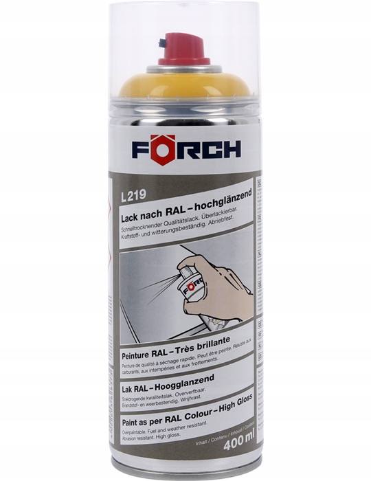 Forch Lakier Wysoki połysk L219 RAL 1003 Signal Yellow Żółty Spray ...