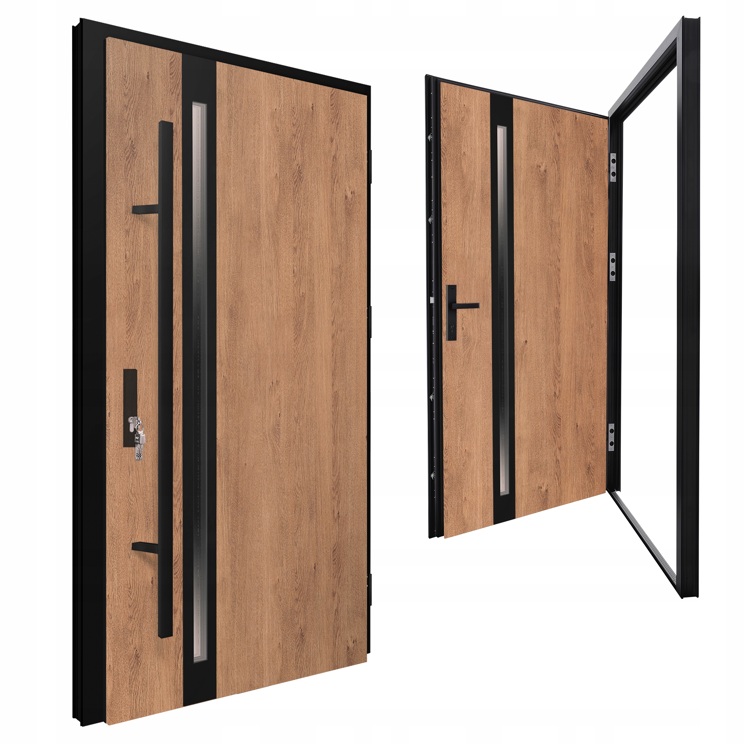 DRZWI ZEWNĘTRZNE WEJŚCIOWE STALOWE 90 PRAWE 92mm WINCHESTER ANTABA ...