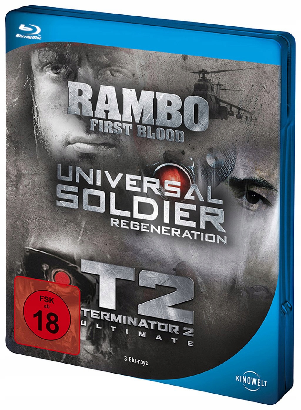 RAMBO PIERWSZA KREW UNIWERSALNY ŻOŁNIERZ TERMINATOR 2 STEELBOOK płyta ...