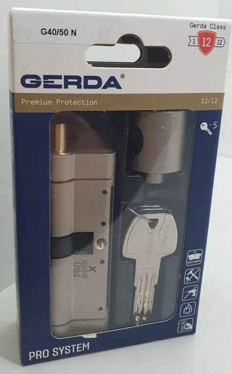 WKŁADKA DO ZAMKA GERDA NIKIEL 40/50 3 KLUCZE (5902203181805) • Cena ...