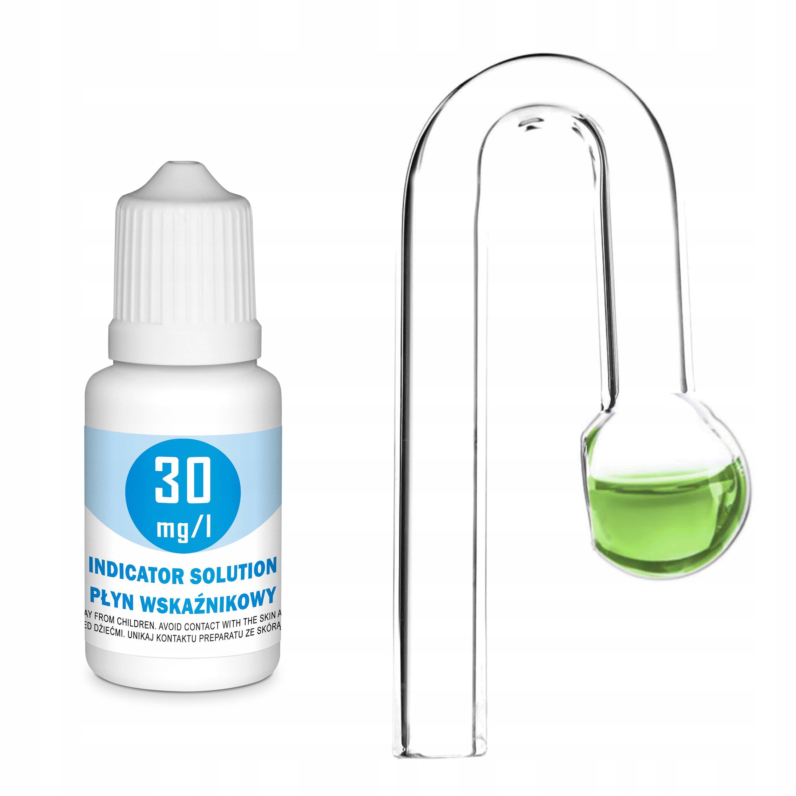 AQUA GLASS indykator HANG DROP test CO2 +PŁYN 10ml (5902689730214 ...
