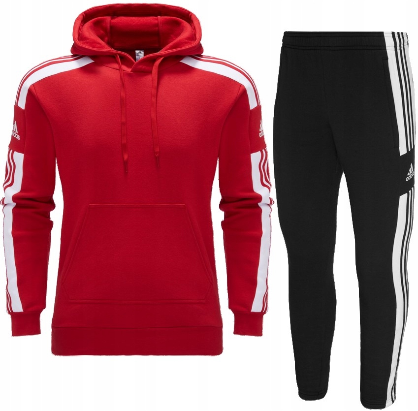 ADIDAS DRESY MĘSKIE bawełniane KOMPLET BLUZA SPODNIE SQUADRA - L • Cena ...