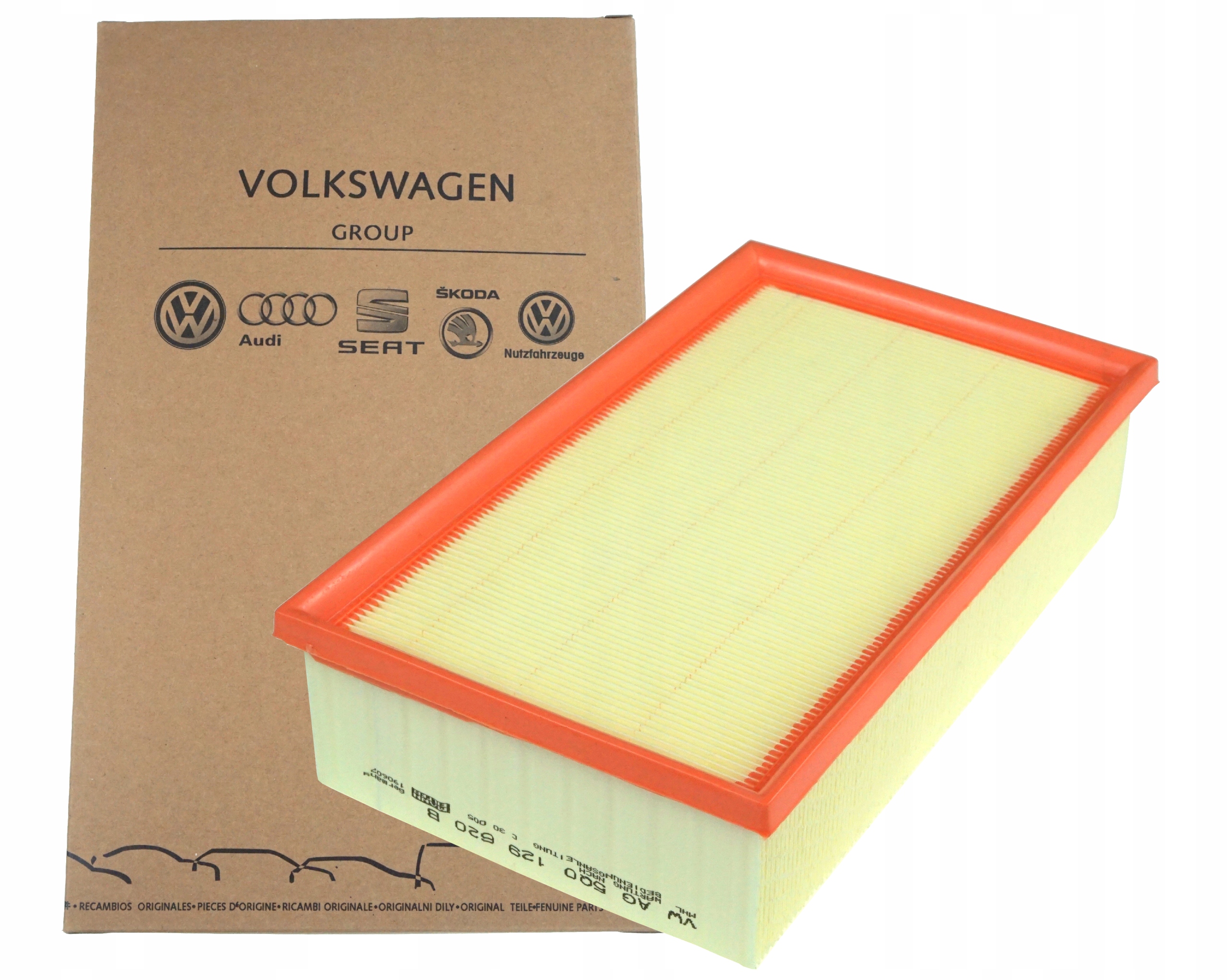 ORYGINALNY FILTR POWIETRZA OE VW VAG 5Q0129620B 5Q0129620B za 80 zł z ...