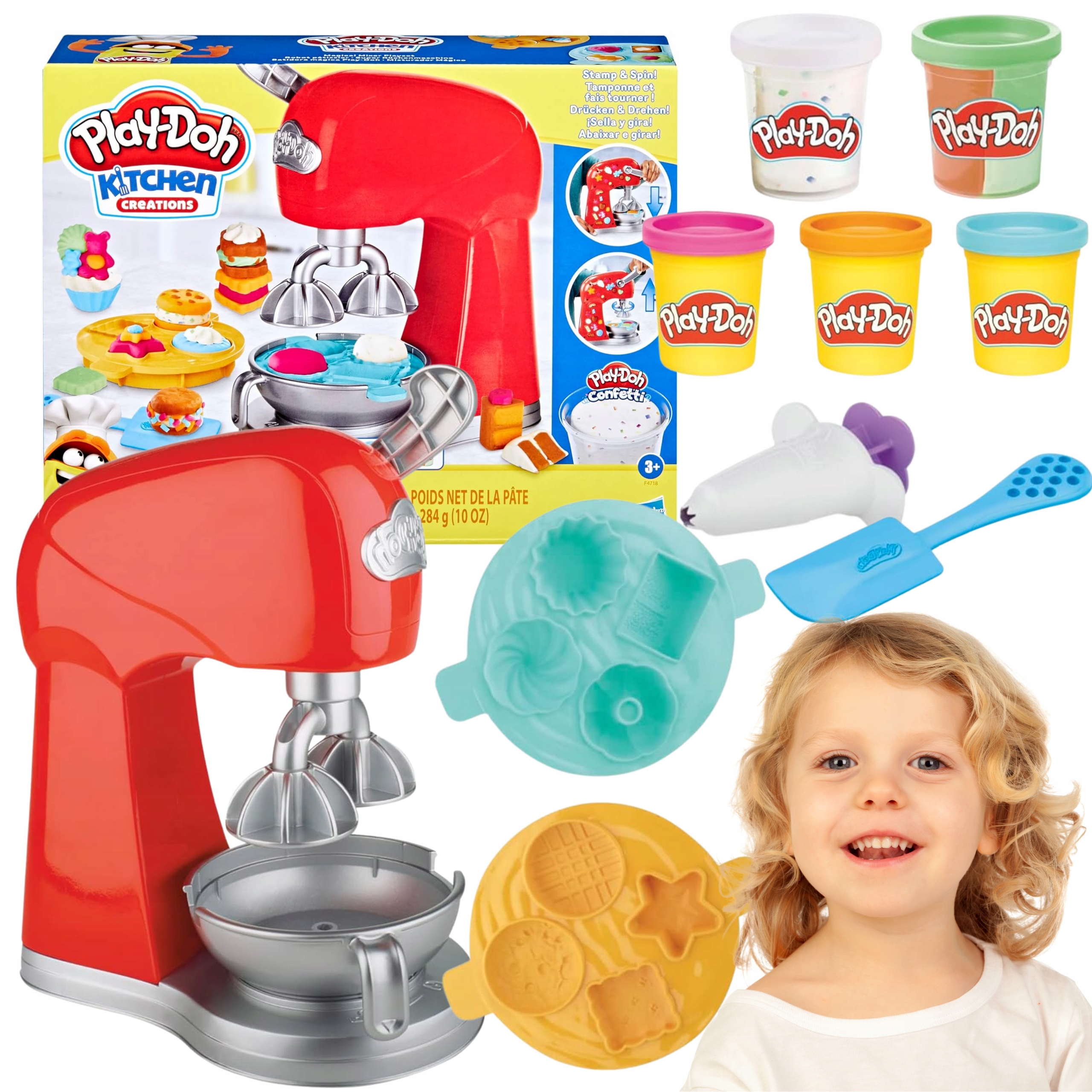 MODELÍNA PLASTELÍNA PLAYDOH SET MODELOVACÍ HMOTA MIXÉR 5 TUB - Allegro