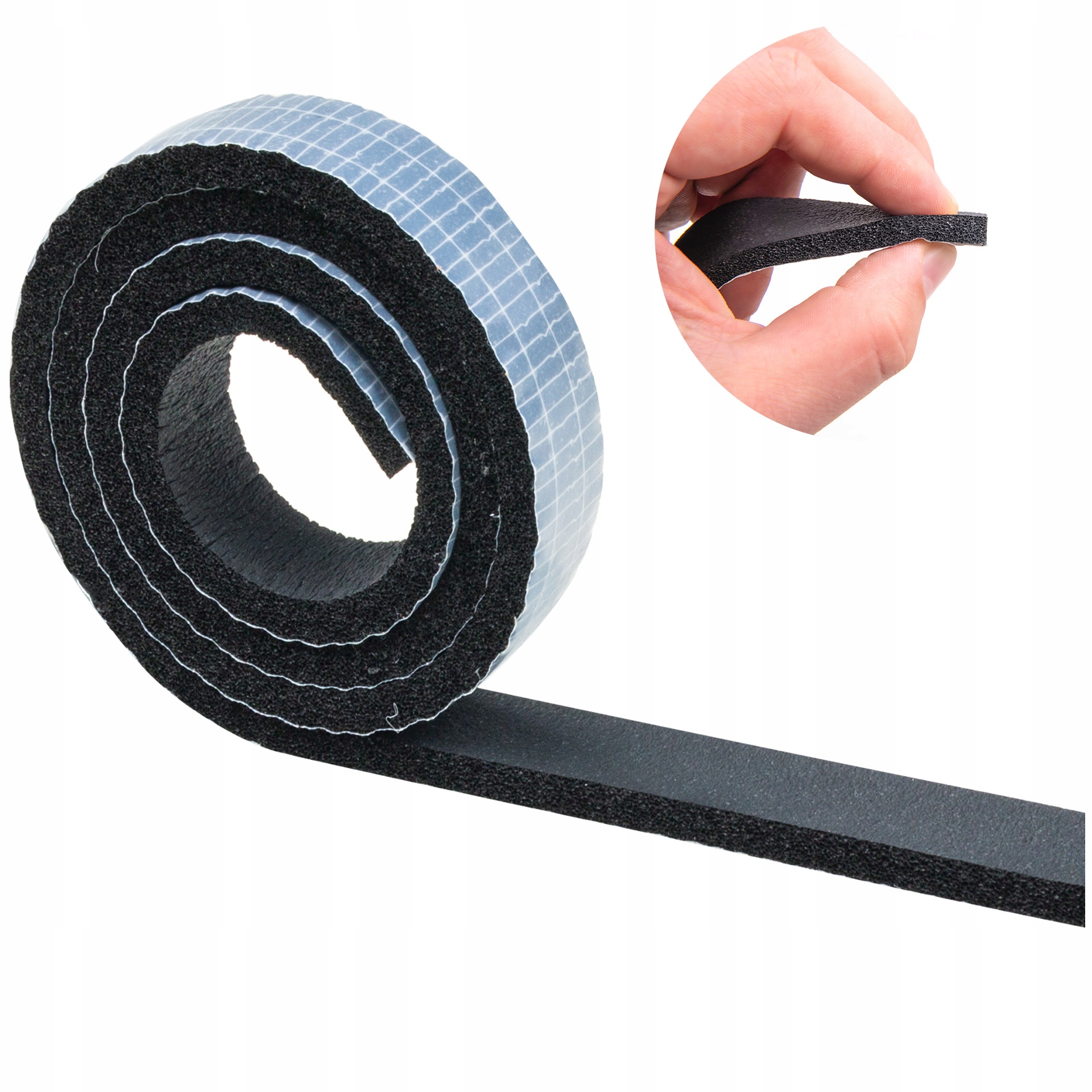 Gumové těsnění Samolepící izolace 6x20x1000mm pro Okenní dveře a brány za 49 Kč - Allegro