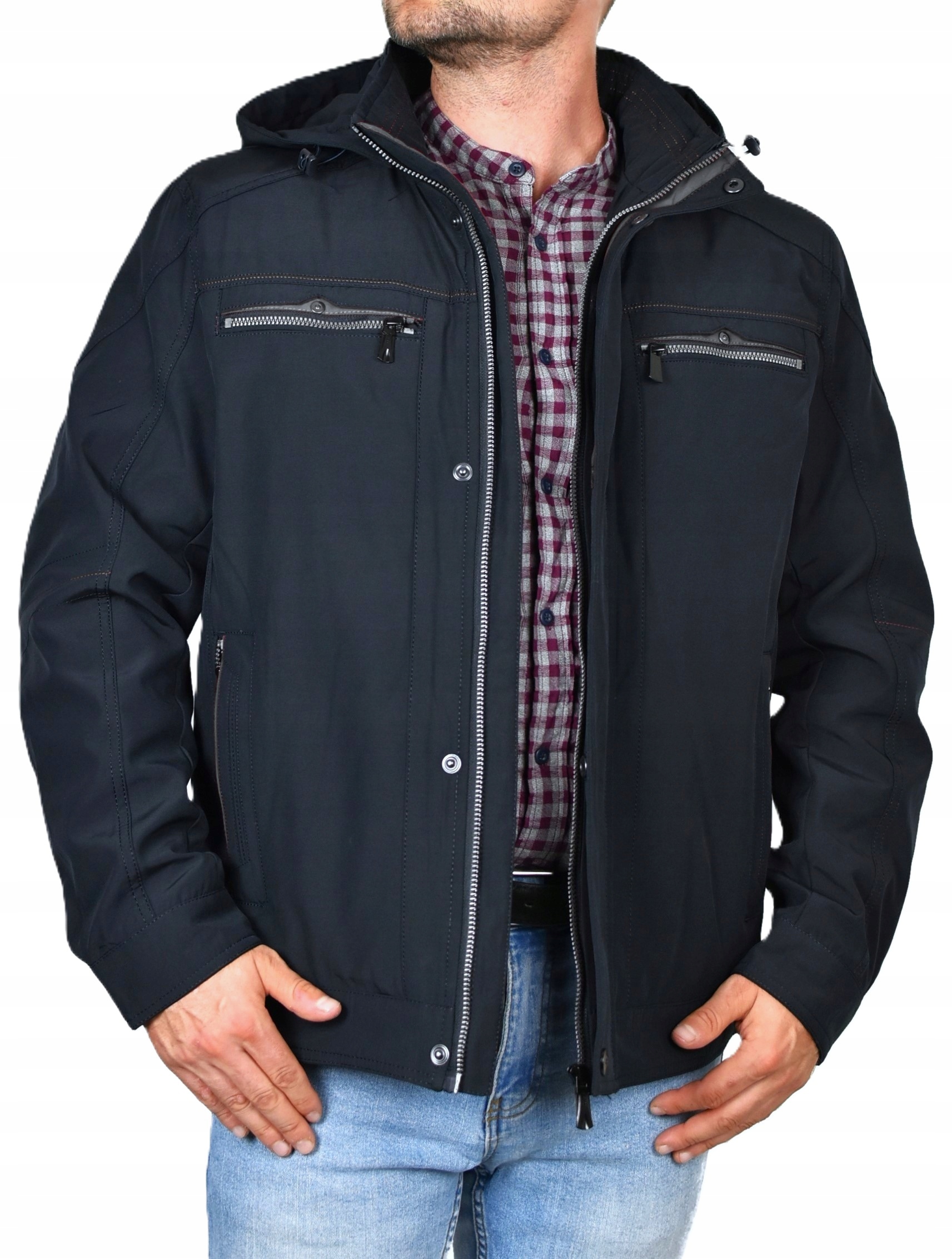 4XL-KURTKA MĘSKA PRZEJŚCIOWA ELEGANCKA PROSTA BAWEŁNA • Cena, Opinie ...