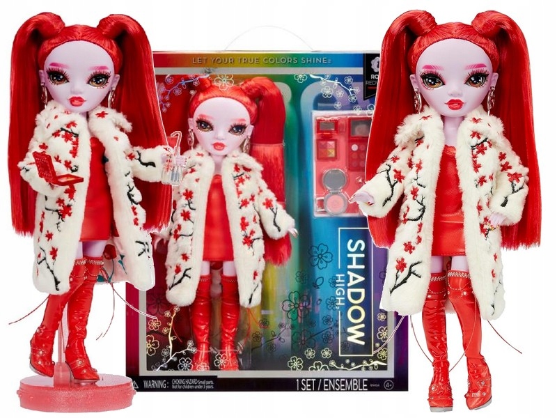RAINBOW SHADOW HIGH MODNA LALKA ROSIE REDWOOD lalka + modowe akcesoria ...
