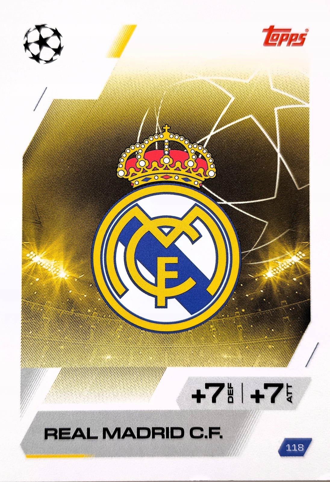 TOPPS MATCH ATTAX 2025/26 2026 LOGO 118 TEAM BADGE REAL MADRYT • Cena ...