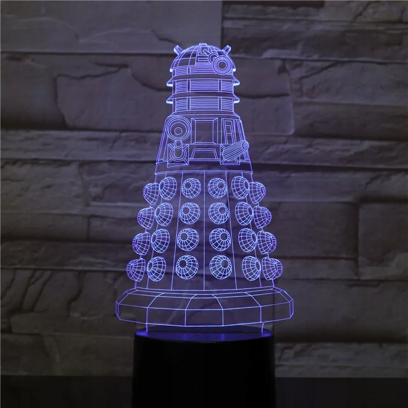 Bunkier 3D nocna lampka LED dotykowy 7 Auto Gradient kolorów USB ... Bunkier 3D nocna lampka LED dotykowy 7 Auto Gradient kolorów USB ...
