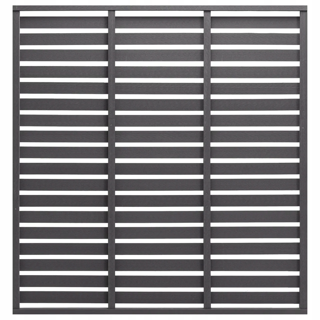 Plotový panel z WPC, 180x180 cm, sivý - Allegro