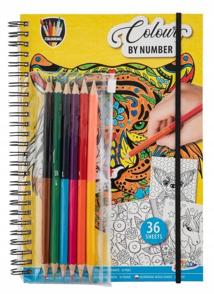 Kolorowanki Kredkami po Numerach - Niska cena na Allegro