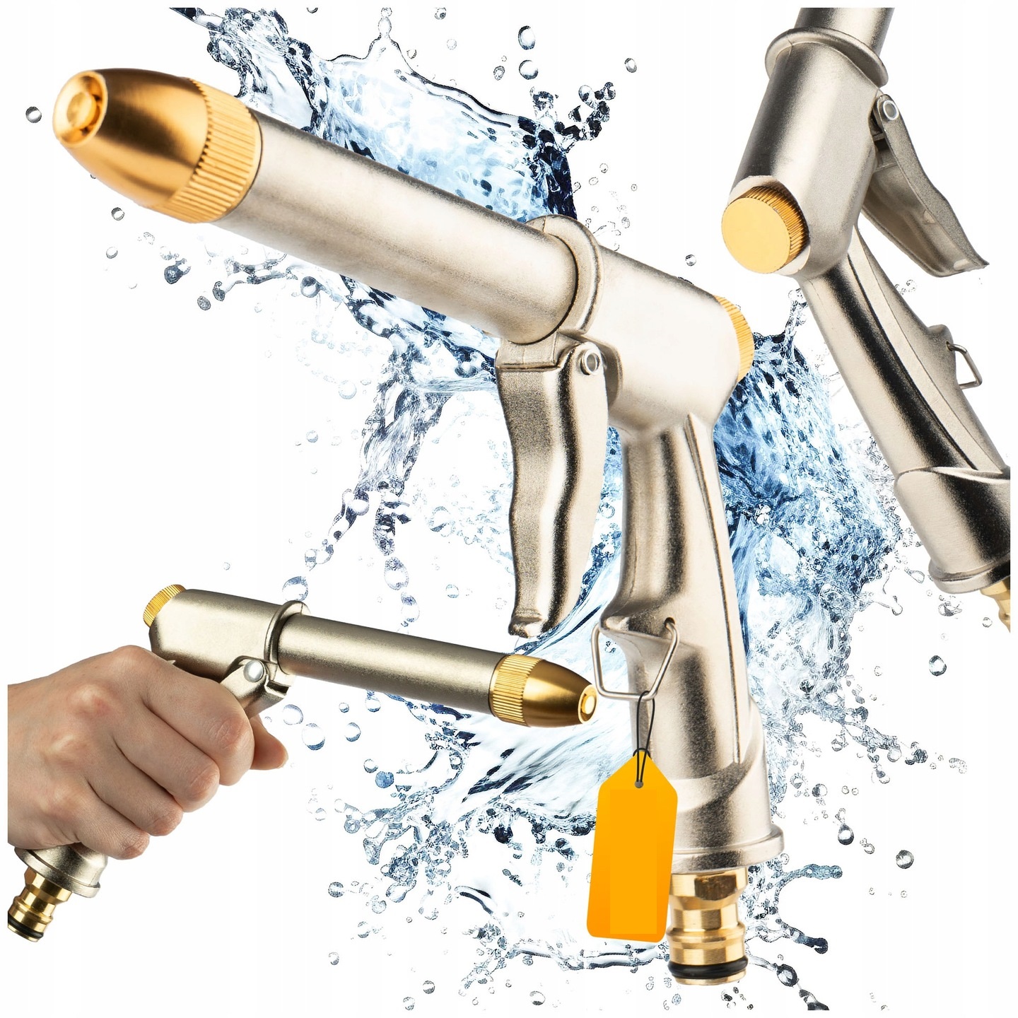 KERTI LOCSOLÓPISZTOLY TÖMLŐHÖZ FÉM KERTI LOCSOLÓ - Allegro