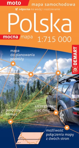 Polska mapa samochodowa 1:715 000 Praca zbiorowa - 34.84PLN - Allegro - Raty 0%, Darmowa dostawa ...