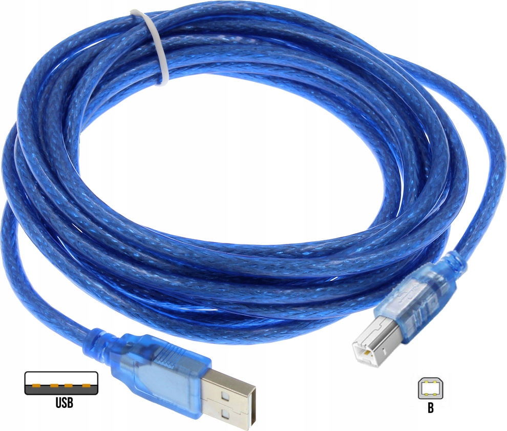 Kabel USB A/B 180cm 1,8m Arduino UNO MEGA Drukarka - Sklep, Opinie ...