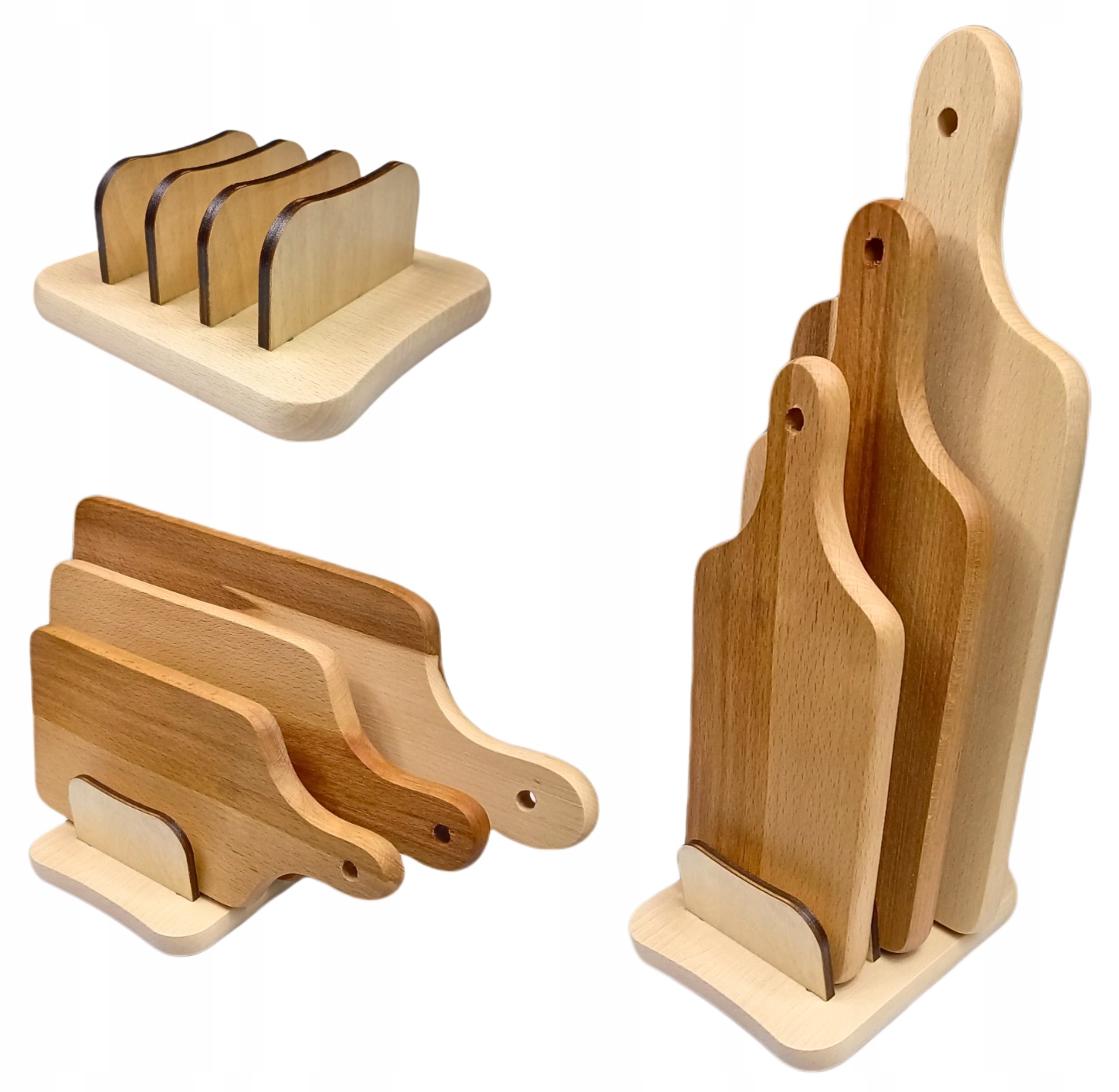 DESKI DO KROJENIA DREWNIANE Z RĄCZKĄ ZESTAW 3 SZT + STOJAK ORGANIZER (P ... DESKI DO KROJENIA DREWNIANE Z RĄCZKĄ ZESTAW 3 SZT + STOJAK ORGANIZER (P ...
