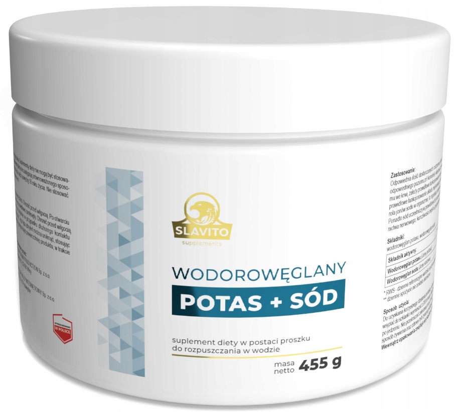 Potas + Sód Wodorowęglany Slavito 455g (5900588006850) • Cena, Opinie ...