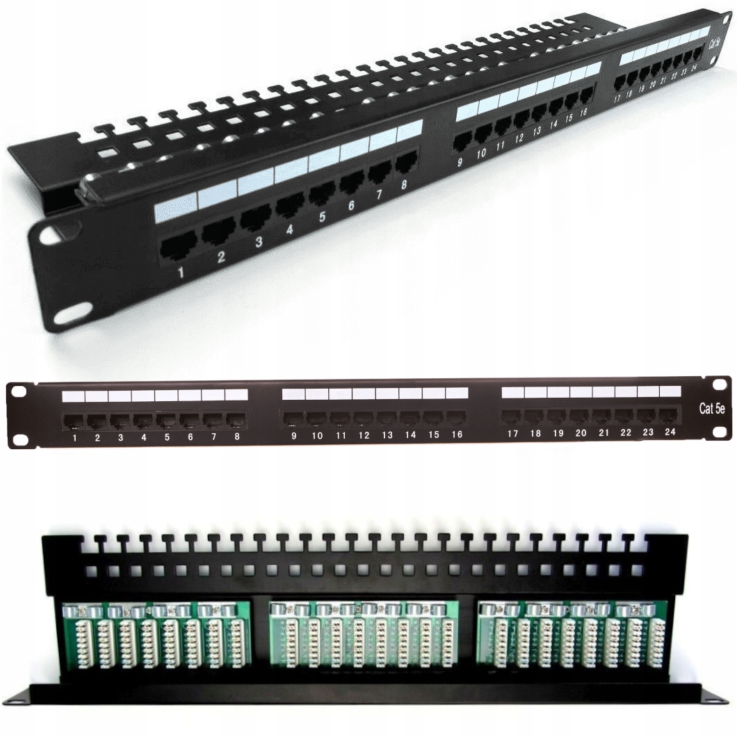 Patch panel Digitus DN-91524U-EC 19" 24 porty 5e 1U - Sklep, Opinie ...