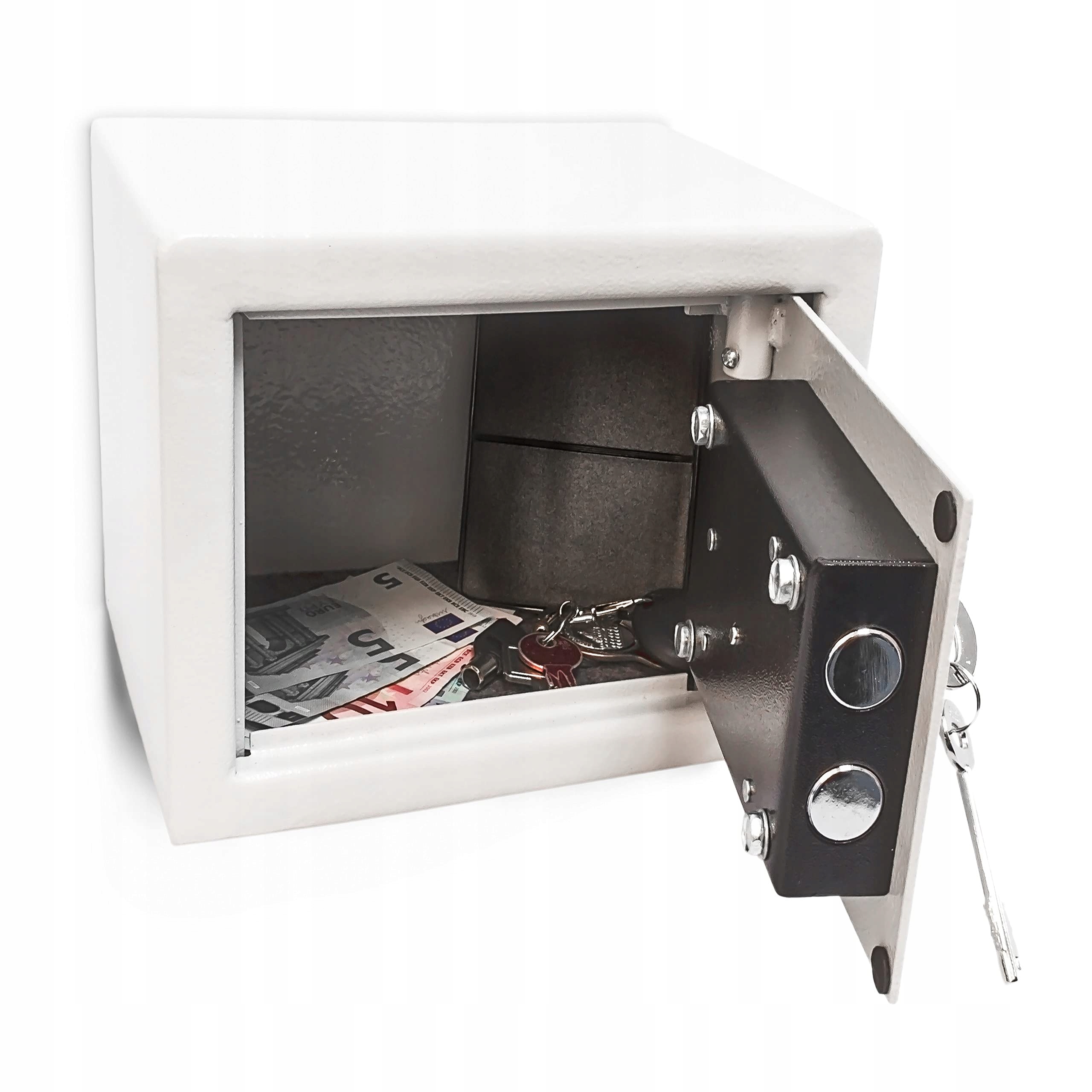 Relaxdays Mini sejf ścienny z kluczem, stal, (4052025003517) • Cena ...