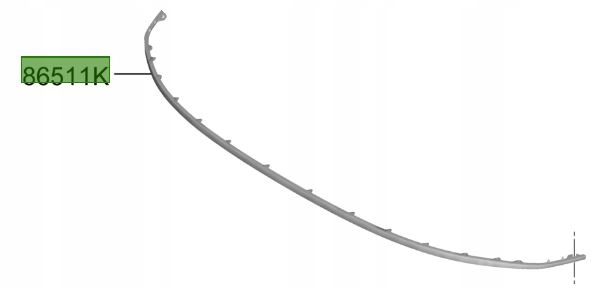 HYUNDAI TUCSON IV LISTWA HOKEJ ZDERZAKA PRZÓD 86591N7000 0008659170006 ...