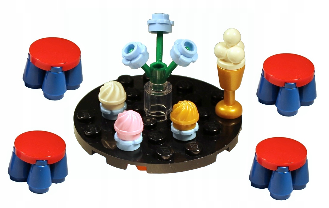 I141 Lego stolik z lodami i pufy NOWE • Cena, Opinie • Elementy ...